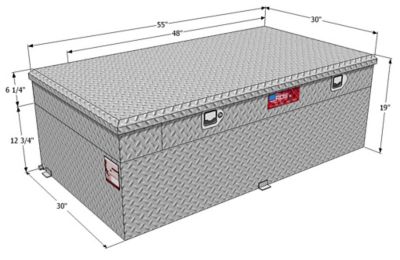 RDS 90 gal. Auxiliary Fuel Tank Toolbox Combo Diamond Plate, 72745 at ...