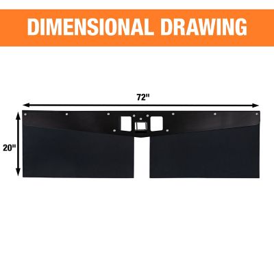 Buyers Products Hitch Mounted Stone Guards with 20 in. Rubber Flaps at ...