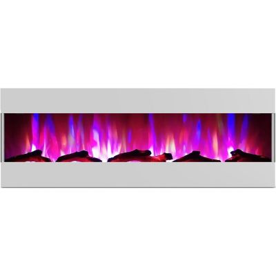 Hanover Fireside 60 in. Recessed/Wall-Mounted Electric Fireplace with ...