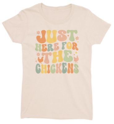 Lost Creek Women's Printed Short Sleeve T-Shirt, Chick Days, L,Natural ...