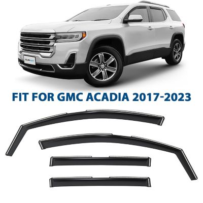 CLIM ART In-Channel Window Deflectors Extra Durable Dark Smoke 4pcs ...