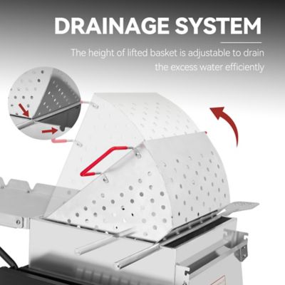 Creole Feast Single Sack Crawfish Boiler and Cooker Combo, Propane Gas ...