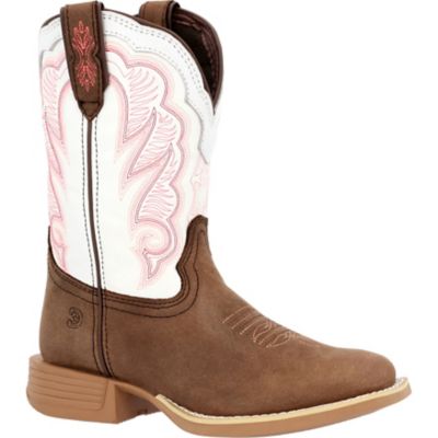 Durango Lil' Durango Youth White Trail Rebel Pro Boot, 3.5 M,Trail ...