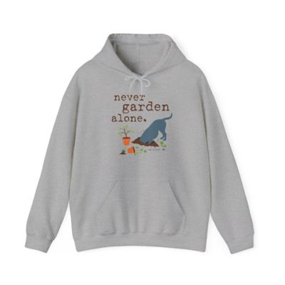 Dog is Good Never Fish Alone Blend Hooded Long Sleeve Sweatshirt at ...