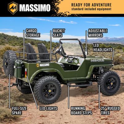 Massimo 300cc 2-Seater All-Terrain Go Kart, Green at Tractor Supply Co.