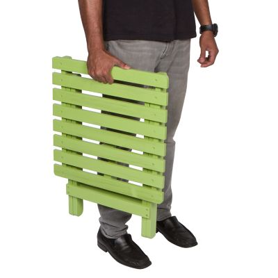 Shine Company Apex Square Outdoor Folding Adirondack End Table (Assembled)