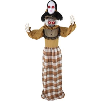Haunted Hill Farm Lifesize Animatronic Haunted Lady Statue Halloween ...