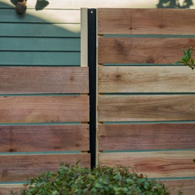 Lifetime Steel Post 9 ft. x 4 in. Powder Coated Steel Metal Fence Post ...