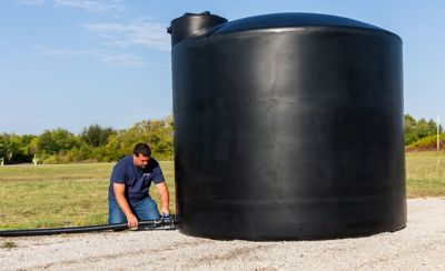 Norwesco 2,500 gal. Vertical Water Storage Tank, Black at Tractor ...