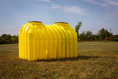 Norwesco Legacy 1000 Gallon Double Compartment Ribbed Septic Tank with ...