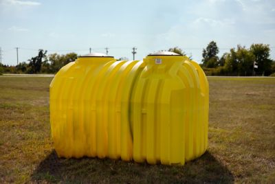 Norwesco Legacy 1000 Gallon Double Compartment Ribbed Septic Tank with ...