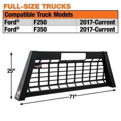 Buyers Products GuardDogg Heavy Duty Steel Pick Up Truck Headache Rack ...