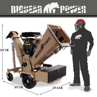 BigBear Power 6 in. Commercial Chipper Shredder, 20HP V-Twin High ...