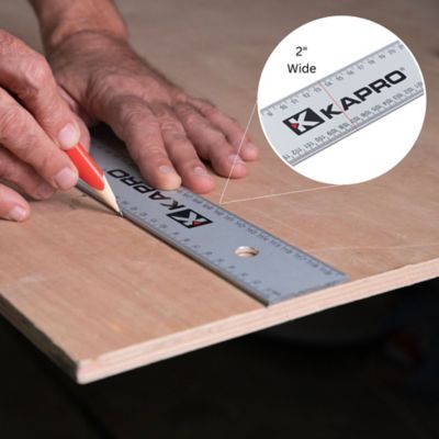Kapro Kapro 308 Aluminum Straight Edge Ruler - 1/8 & 1/16 in ...