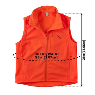 Allen Men's New Softshell Blaze Hunting Vest, Extra-Large, Blaze Orange ...