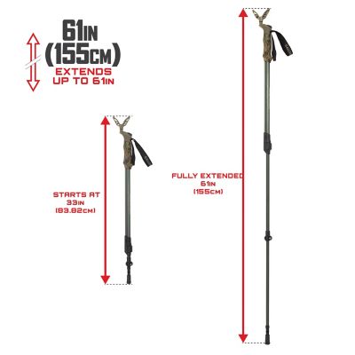 Allen Axial EZ Stik Shooting Stick Adjustable Rifle Rest at Tractor ...
