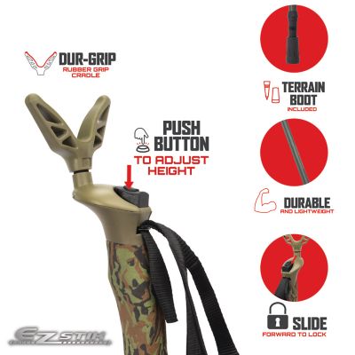 Allen Axial EZ Stik Shooting Stick Adjustable Rifle Rest at Tractor ...