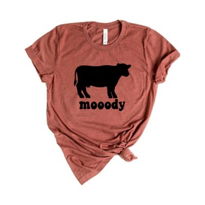 Simply Sage Market Mooody Cow Short Sleeve Graphic T-Shirt - 2463897 at ...