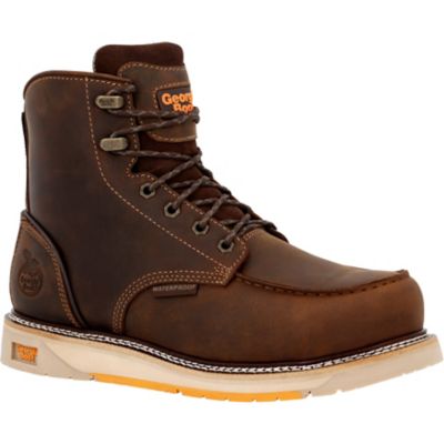 Georgia Boot Men's Moc Toe 6 in. Brown, 11.5 M,Brown at Tractor Supply Co