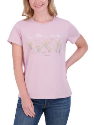 Eddie Bauer Floral T-Shirt, L,Light Plum at Tractor Supply Co