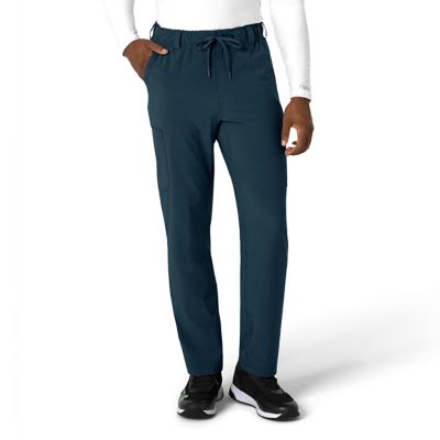 Carhartt Men s Force Cross-Flex Straight Leg Scrub Pant, S Tall,Navy at ...