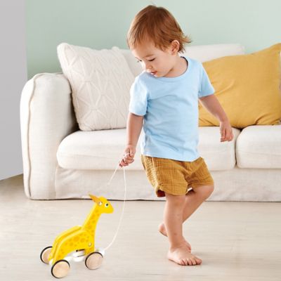 Hape Pull Along - Giraffe - Yellow - Wooden Animal Toy at Tractor Supply Co
