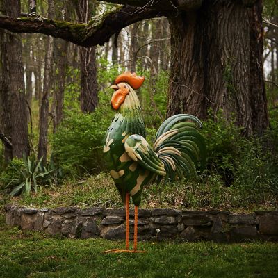 Red Shed Camo Metal Rooster, 6 ft., Green & Orange at Tractor Supply Co