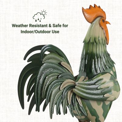 Red Shed Camo Metal Rooster, 6 ft., Green & Orange at Tractor Supply Co