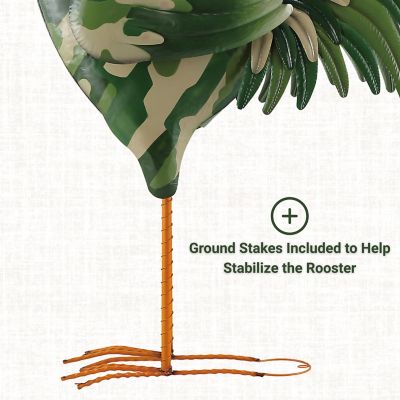 Red Shed Camo Metal Rooster, 6 ft., Green & Orange at Tractor Supply Co
