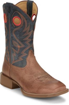 Justin Men's Untamed Pickett 11 in. Western Boot, 11 D,Peanut/Blue at ...