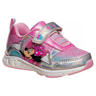 Disney Girls' Toddler-Little Kids' Minnie Mouse Soft Colors Sneakers, 9 ...