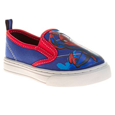 Marvel Toddler-Little Kids Spider-Man Canvas Sneakers, 10,Blue/Red at ...