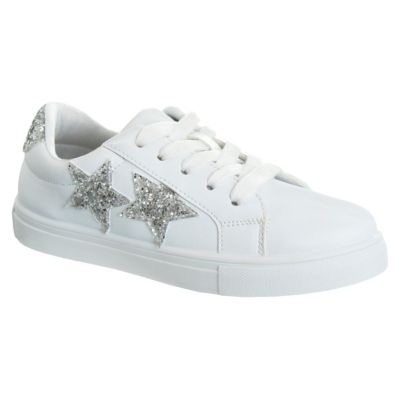 Kensie Girl Little-Big Kids Casual Sneakers, 13,White/Silver at Tractor ...