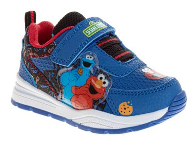 Sesame Street Toddler-Little Kids Hook & Loop Sneakers, 10,Navy Blue ...