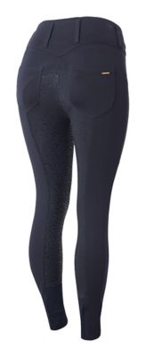 Horze Bella Womens Full Seat Breeches, 30,Dark Navy at Tractor Supply Co