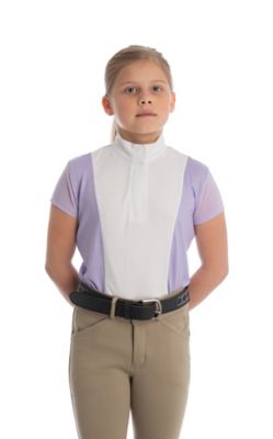 Equinavia Charlotte Kids Short Sleeved Show Shirt, S,Lavender at ...