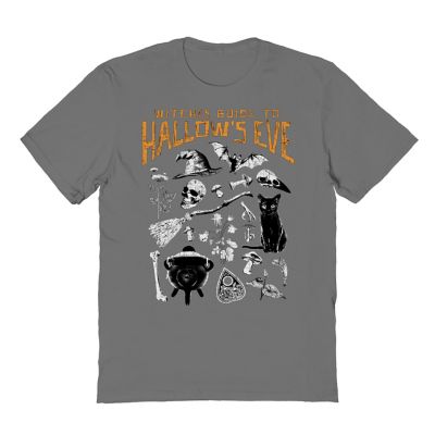 Goodie Two Sleeves Men's Hallows Eve Guide Halloween T-Shirt, XL ...