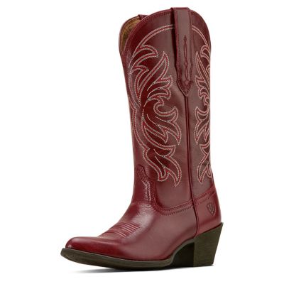 Ariat Women's Heritage J Toe Stretchfit Western Boot, 6 B,Sangria at ...