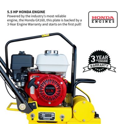Tomahawk Power 5.5 HP Honda Paver Roller Compactor 17 x 12 for Pavers ...