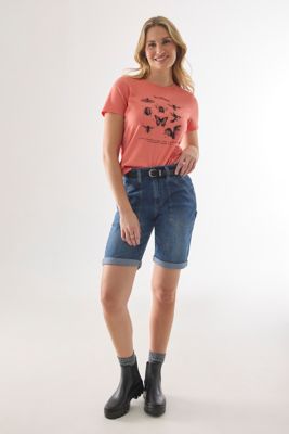 Martha Stewart Women's Garden Shorts, M,Vintage Denim at Tractor Supply Co