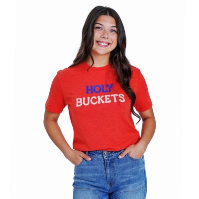 Molly Yeh Women's Holy Buckets T-Shirt, M,Red Clay at Tractor Supply Co