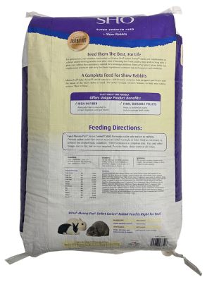 Manna Pro Select Series SHO Formula Pelleted Show Rabbit Food, 50 lb ...