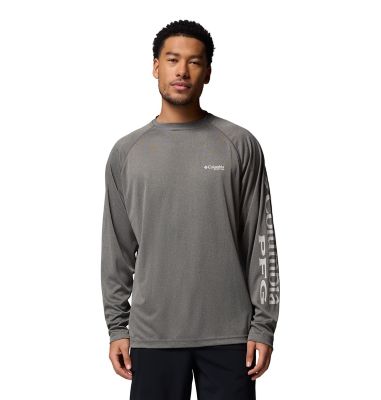 Columbia Sportswear Men's Terminal Tackle Long Sleeve Shirt, L,Charcoal ...