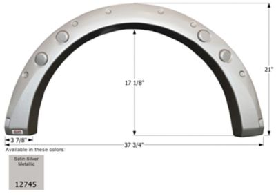 Icon Single Axle Fender Skirt for Coachmen Prism Models, Gray, FS2745 ...