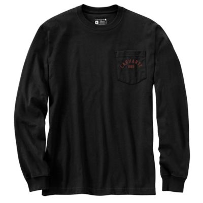 Carhartt Men's Loose Fit Heavyweight Long-Sleeve Pocket Longhorn ...