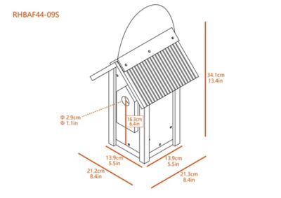 New Age Pet Feathered Friends, A-Frame Retreat Bird House, Small at ...