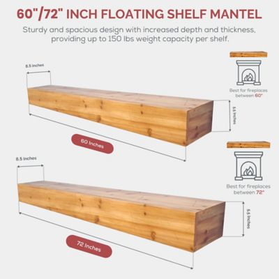 northbeam Lumber Finish Fireplace Mantel Shelf, 60 in. at Tractor Supply Co
