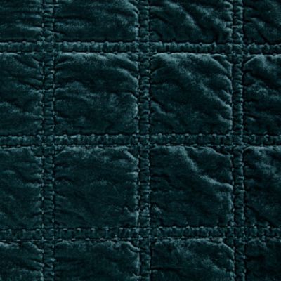 HiEnd Accents Stella Faux Silk Velvet Double Box Stitch Throw, 50 in. x ...