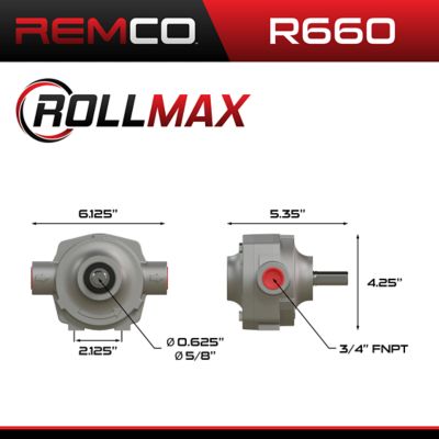 REMCO 6 Roller Pump, Stainless Steel, CCW Rotation with 5/8 in. Shaft ...