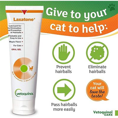 Vetoquinol Laxatone Original Maple Flavor Hairball Treatment for Cats ...